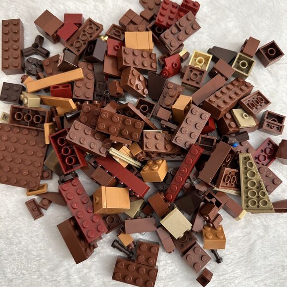 Lego | Toys | Brown And Tan Lego Building Bulk Mix Lot Various Basic ...
